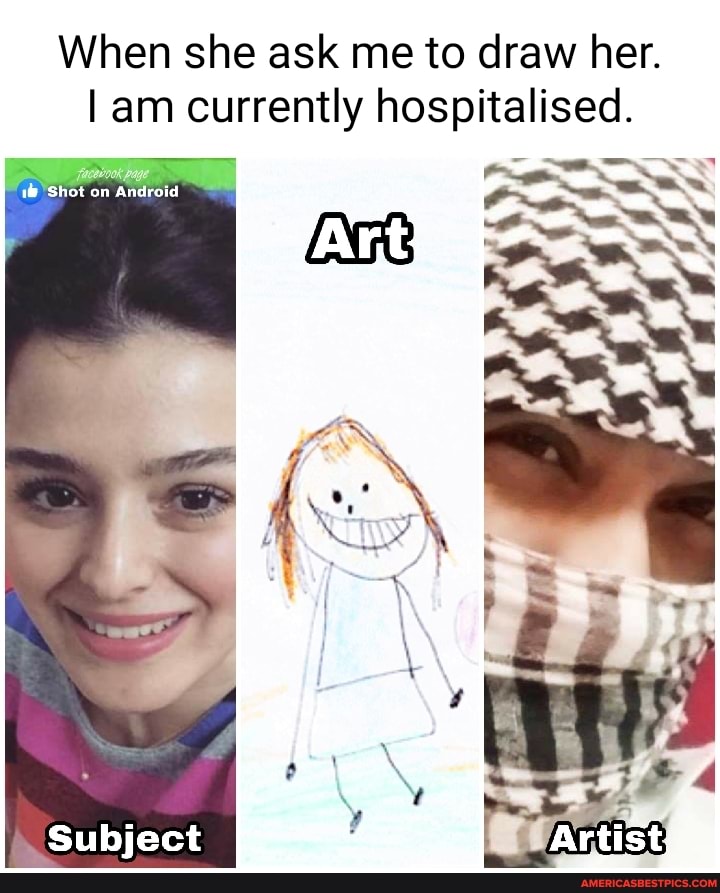 When she ask me to draw her. am currently hospitalised. Shot on Anarold ...