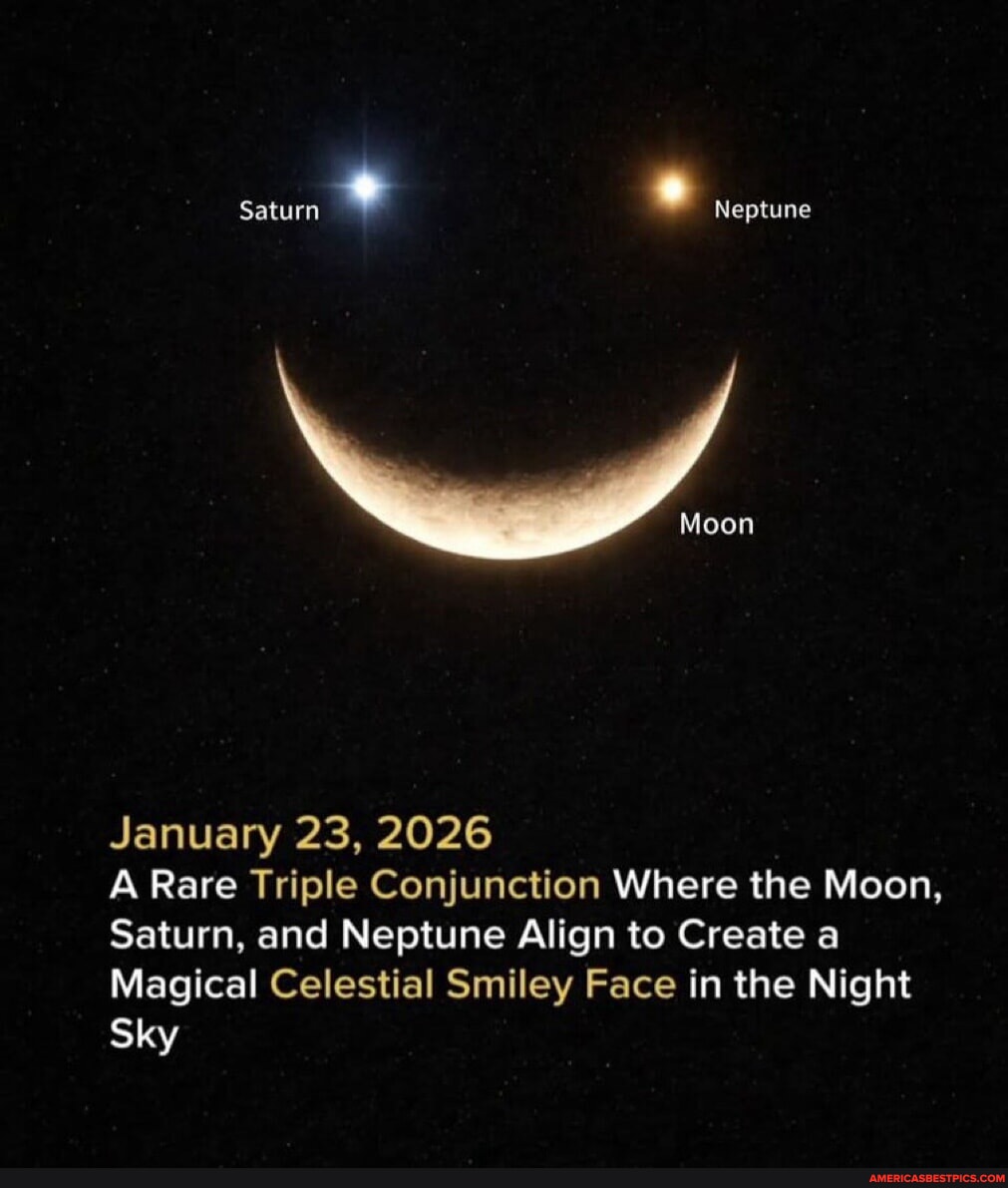 Saturn Neptune Moon January 23, 2026 A Rare Triple Conjunction Where ...