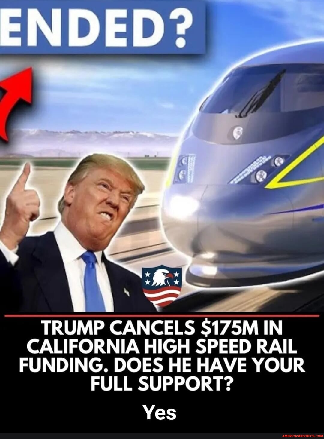 ENDED? TRUMP CANCELS $175M IN CALIFORNIA HIGH SPEED RAIL FUNDING. DOES ...