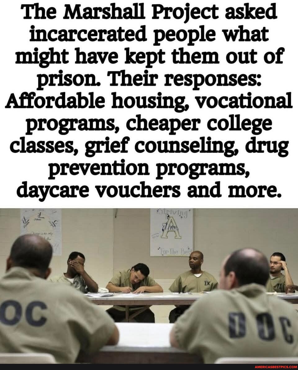 The Marshall Project asked incarcerated people what might have kept ...