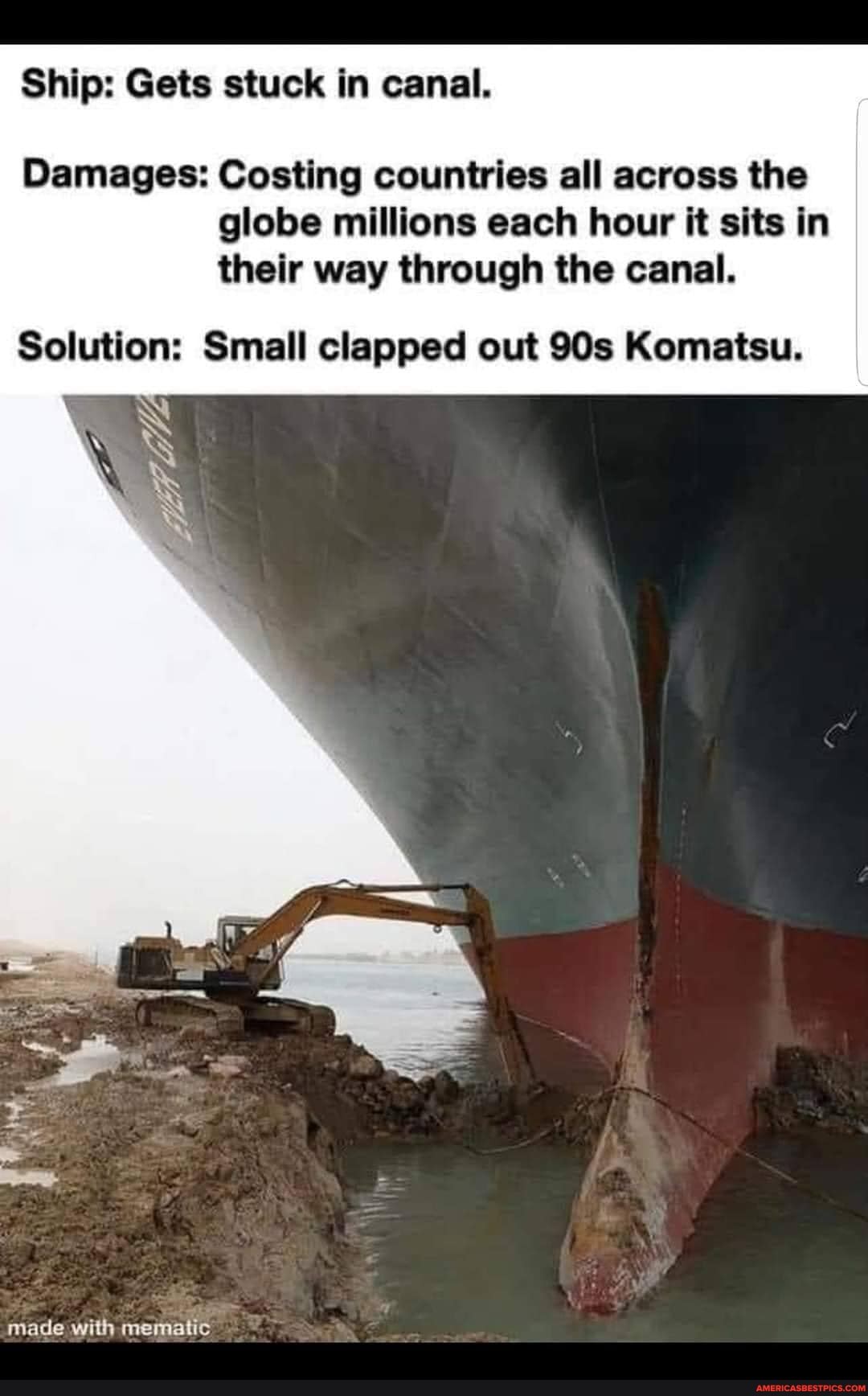 Ship: Gets stuck in canal. Damages: Costing countries all across the ...