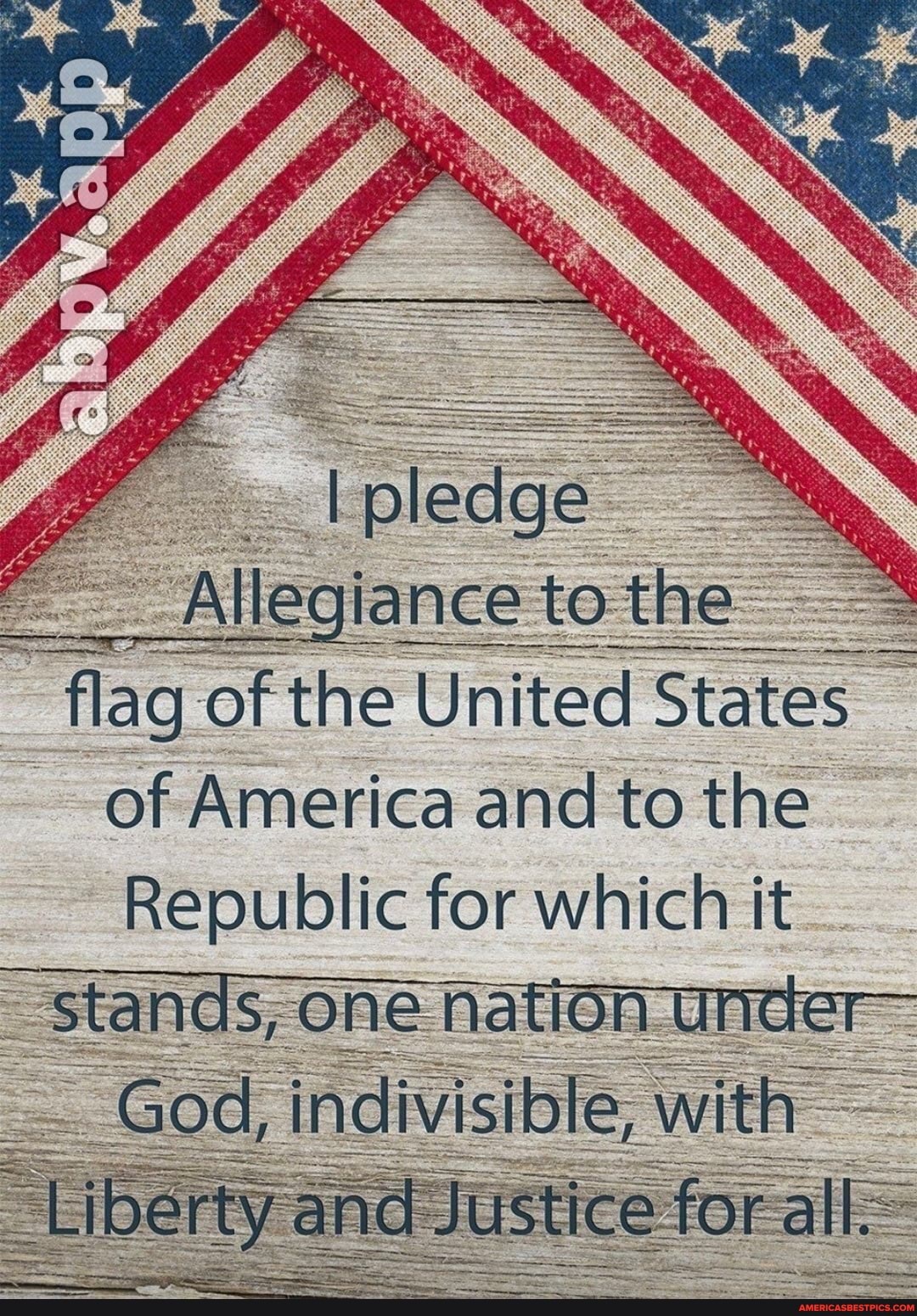 Pledge "Allegiance to the "flag of the United States of America and to ...