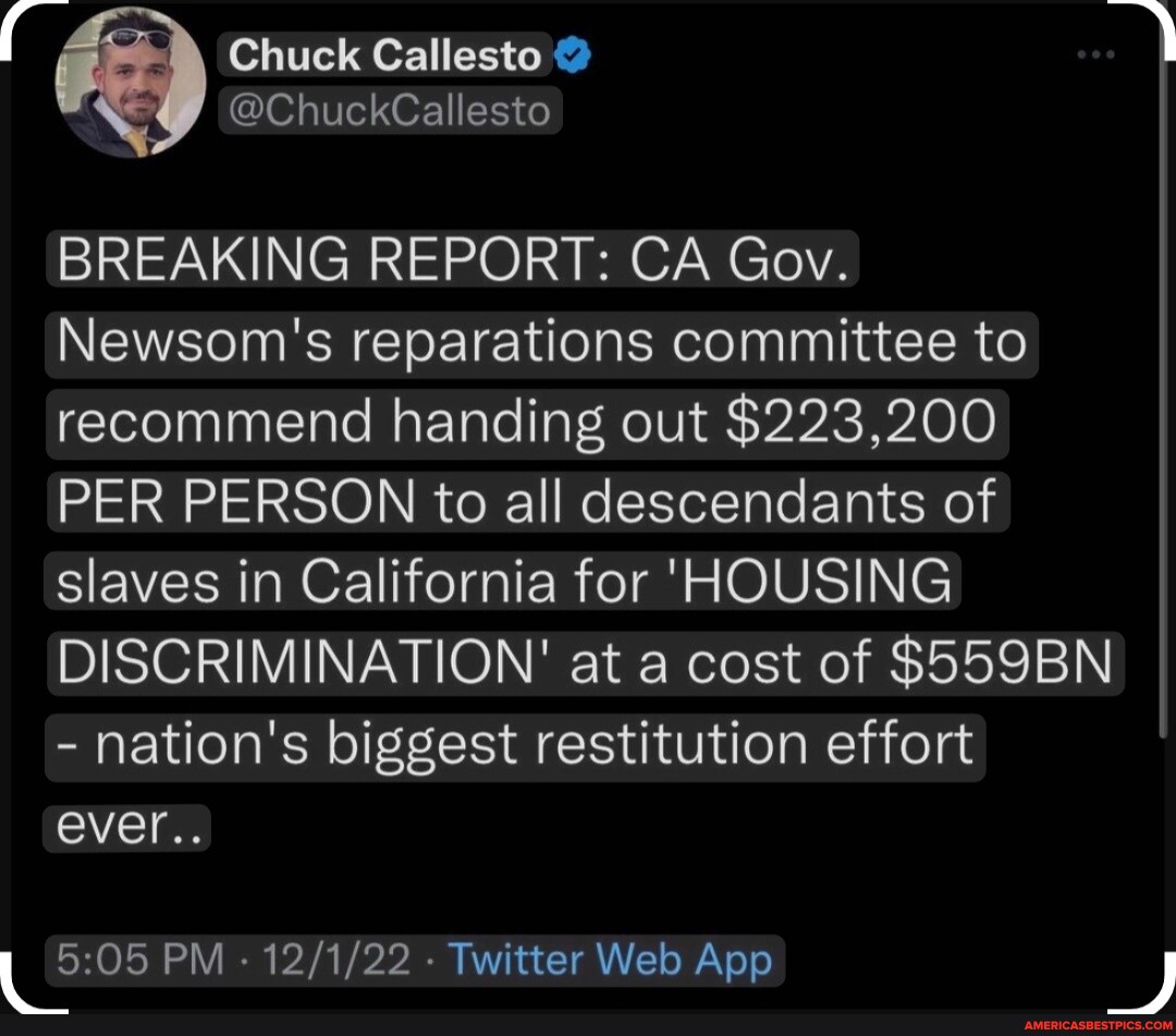 Chuck Callesto @ChuckCallesto BREAKING REPORT: CA Gov. Newsom's ...