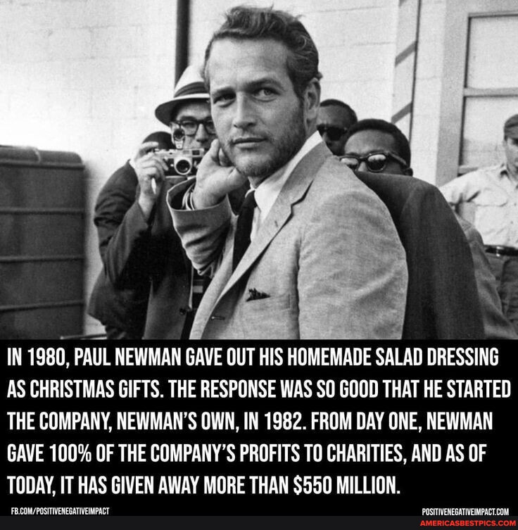 IN 1980, PAUL NEWMAN GAVE OUT HIS HOMEMADE SALAD DRESSING AS CHRISTMAS ...