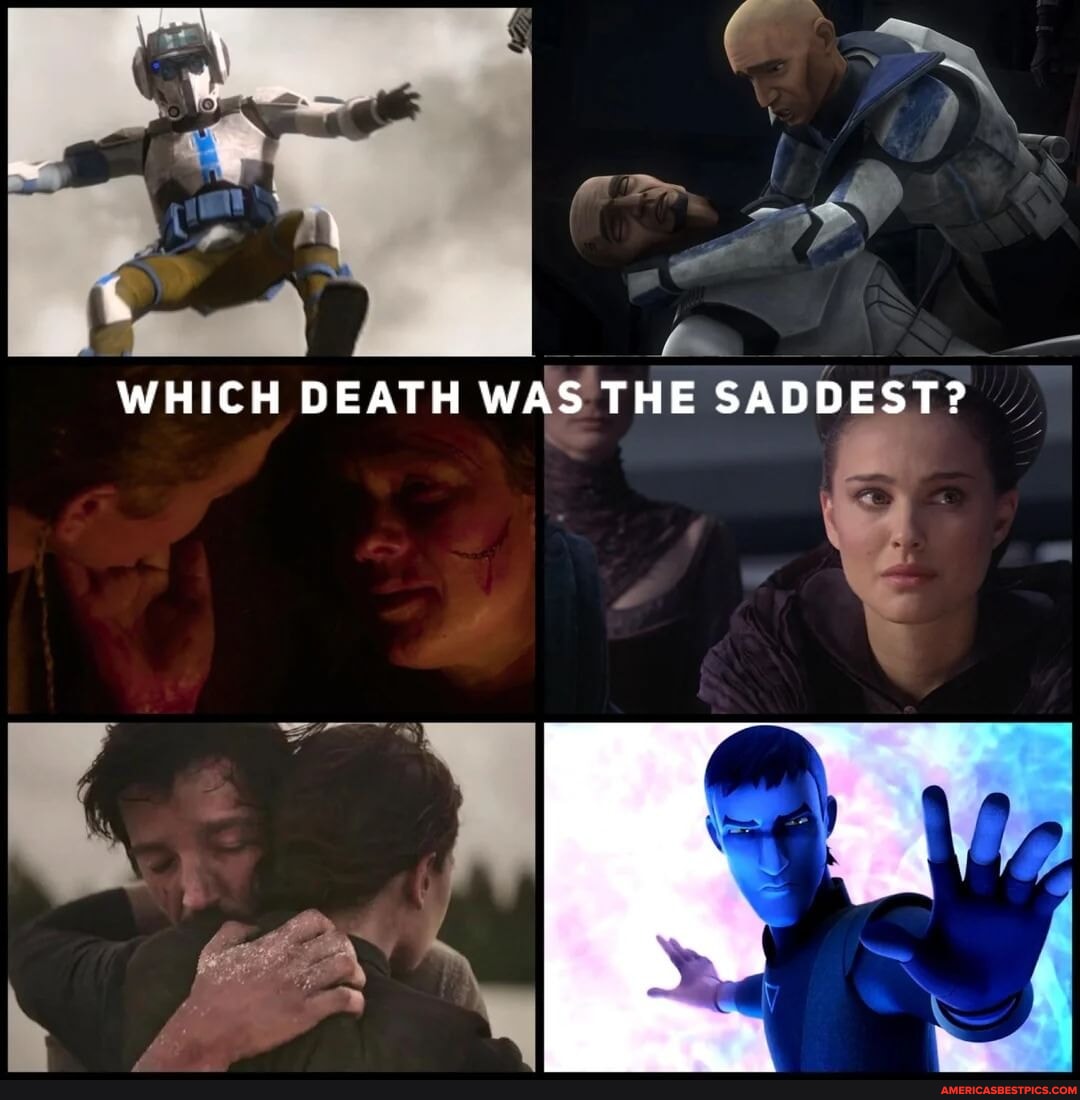 If I'm being honest Shmi Skywalker's death was kind of sad. Padme I ...