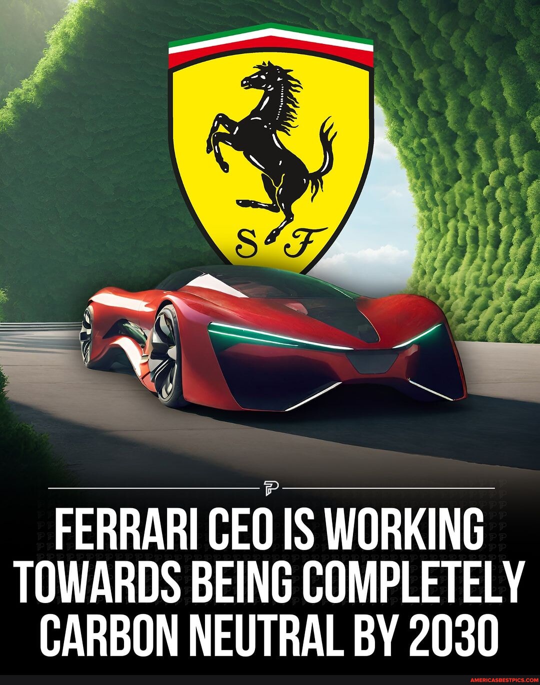 Ferrari is committed to achieving carbon neutrality by Across their ...