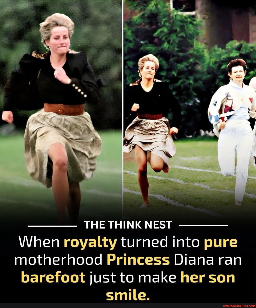 THE THINK NEST When royalty turned into pure motherhood Princess Diana ...
