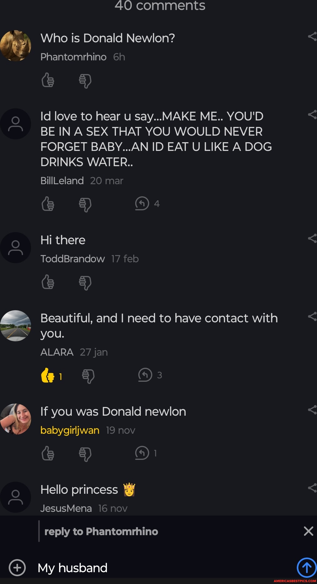 40 comments Who is Donald Newlon? Phantomrhino Gh 4) Id love to hear u ...