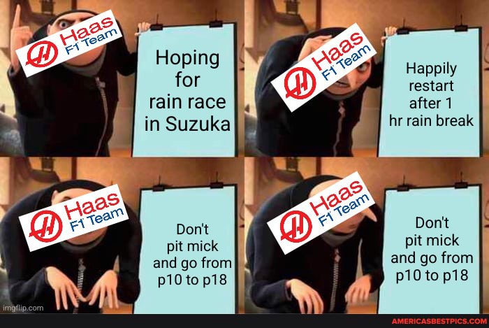 Hoping for rain race in Suzuka Don't pit mick and go from to Happily ...