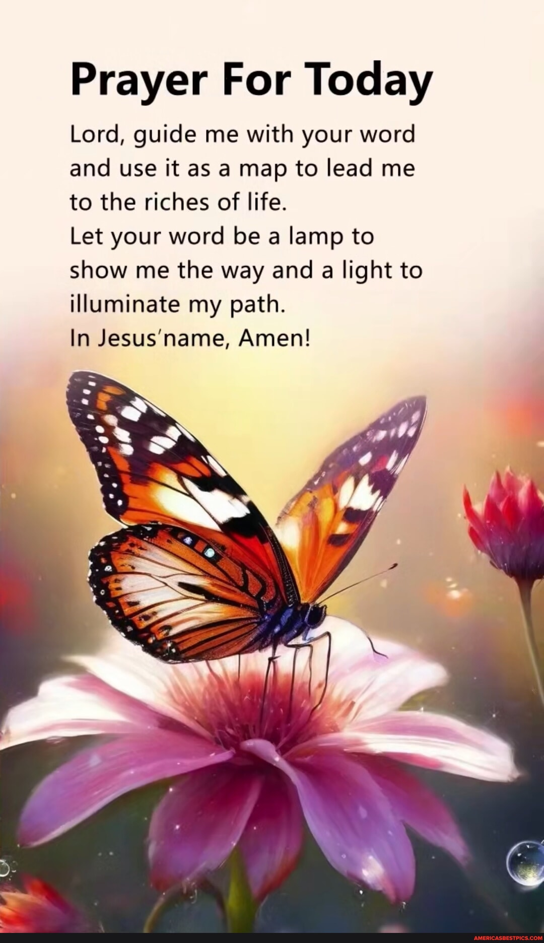 Prayer For Today Lord, guide me with your word and use it as a map to ...