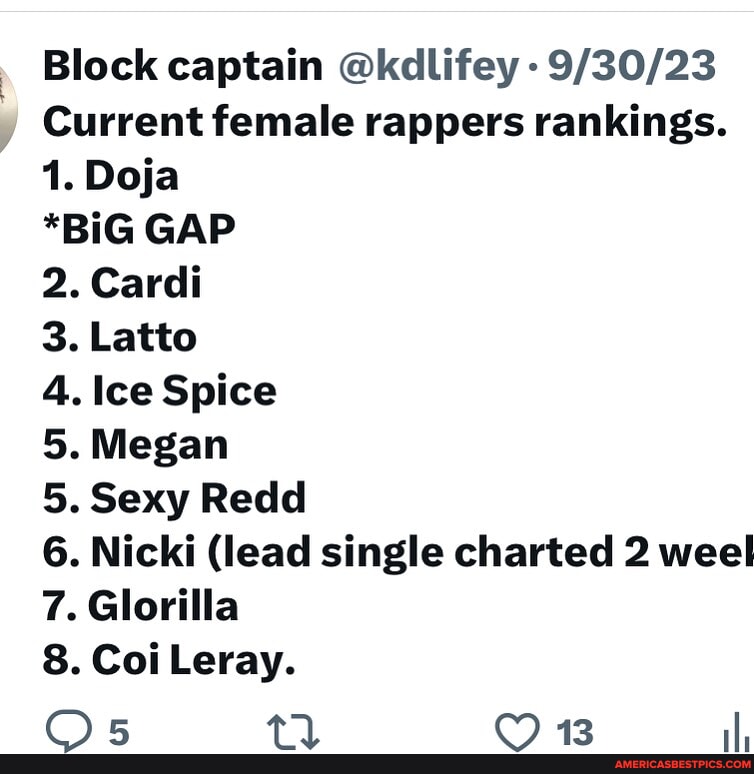#laughingmyassoff - Block captain @kdlifey - Current female rappers ...