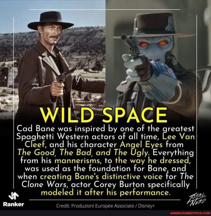 Ne Cad Bane was inspired by one of the greatest Spaghetti Western ...
