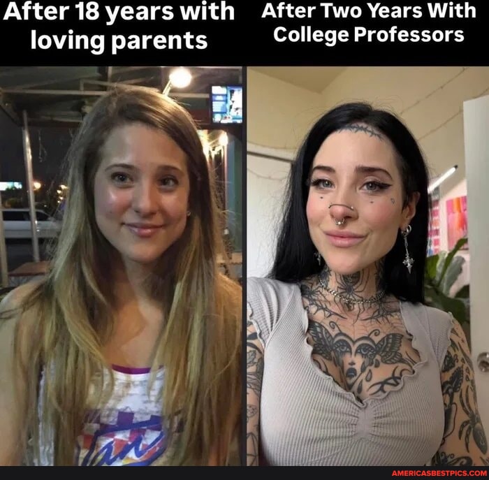 After 18 years with After Two Years With loving parents College ...