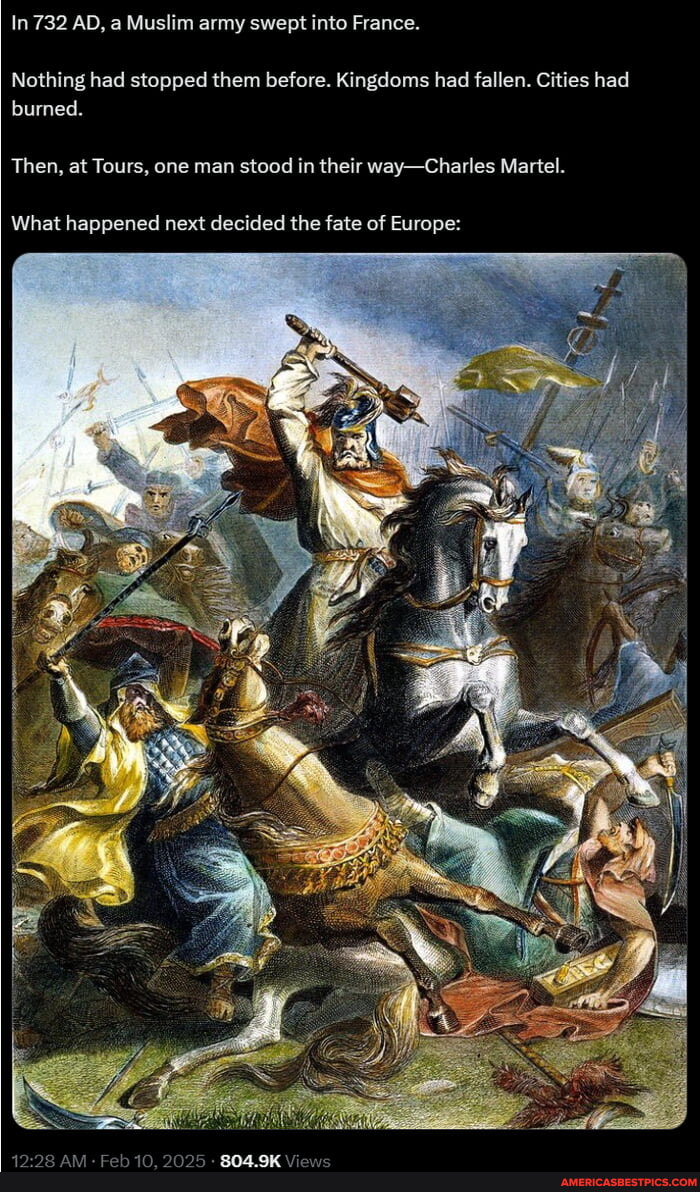 In 732 AD, a Muslim army swept into France. Nothing had stopped them ...