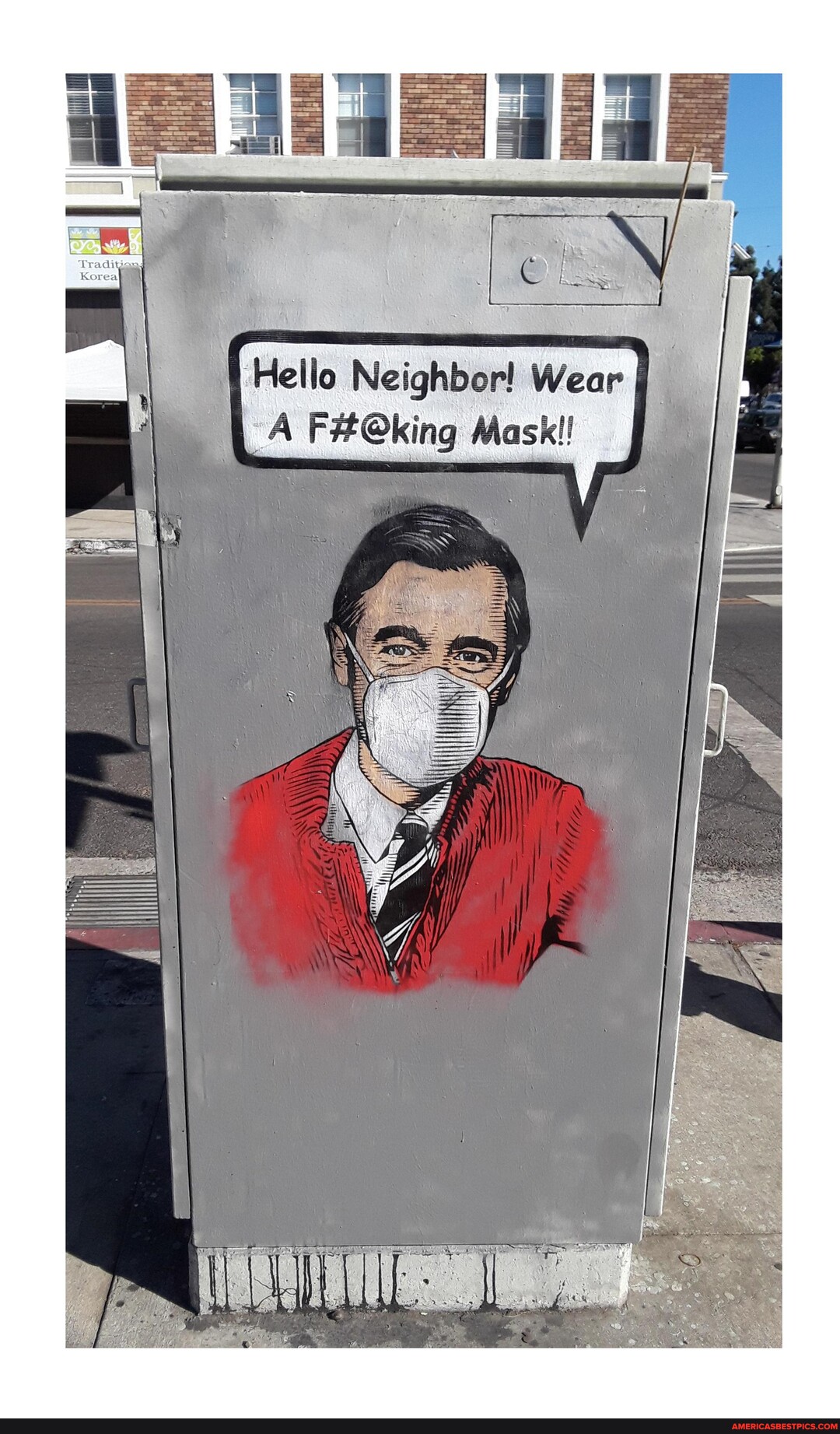 SS 'Hello Neighbor! Wear Mask!! - America’s best pics and videos