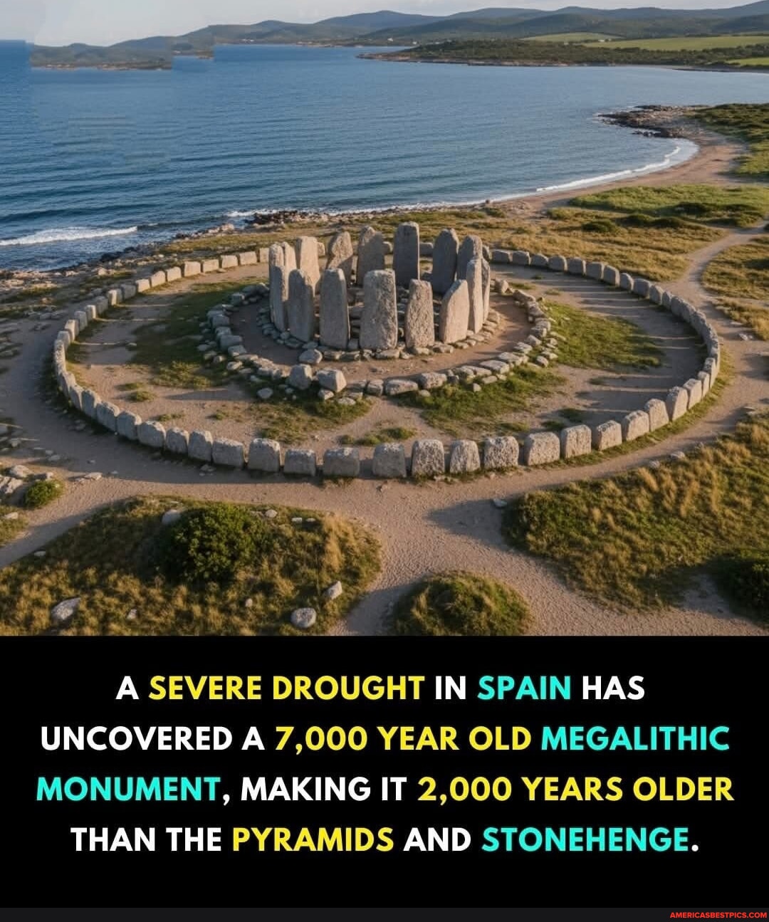 A SEVERE DROUGHT IN SPAIN HAS UNCOVERED A 7,000 YEAR OLD MEGALITHIC ...